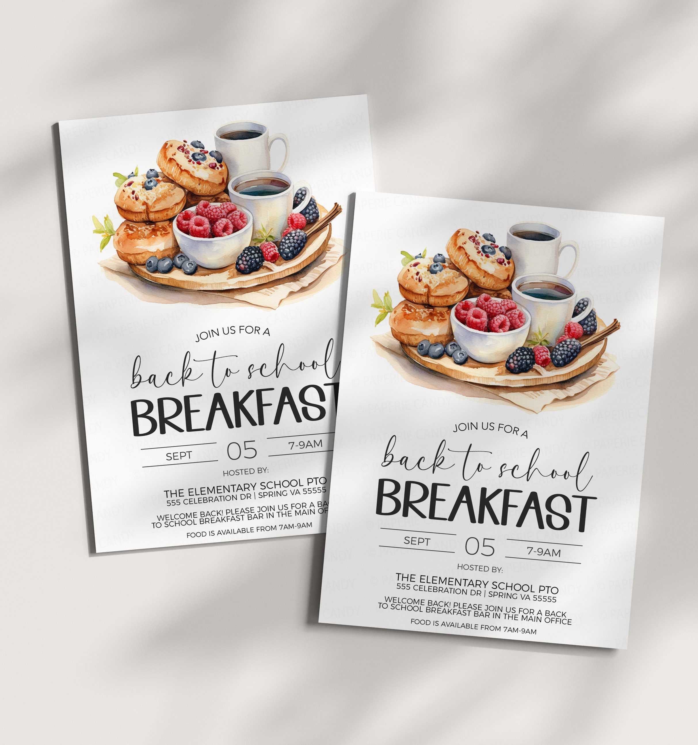 Back to School Breakfast Invitation Welcome Back Breakfast - Etsy