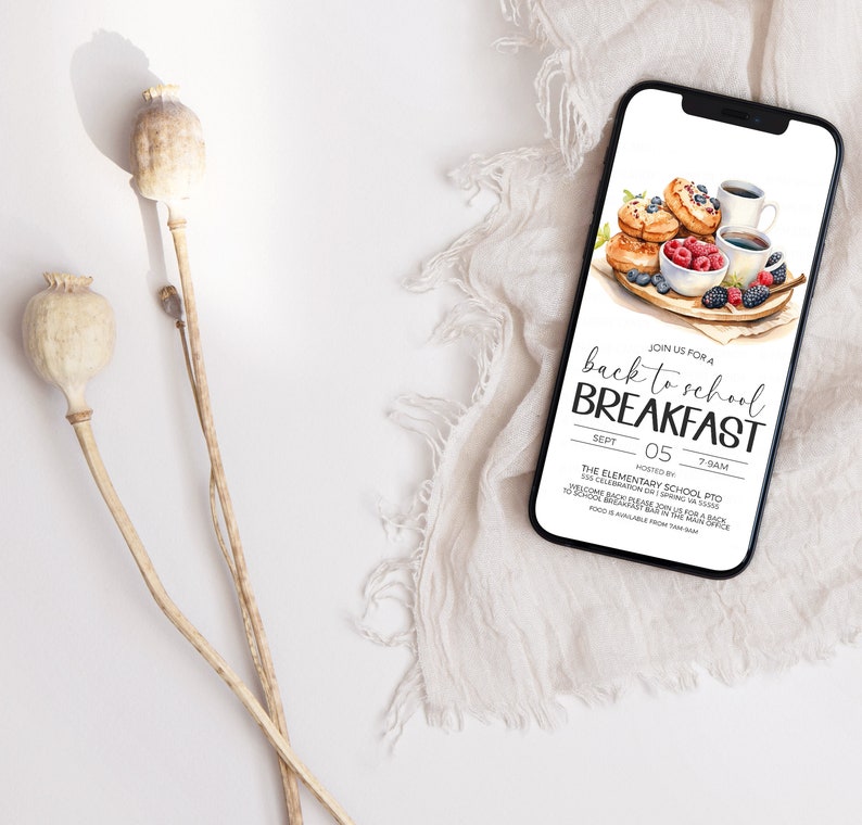 Back to School Breakfast Invitation Welcome Back Breakfast - Etsy