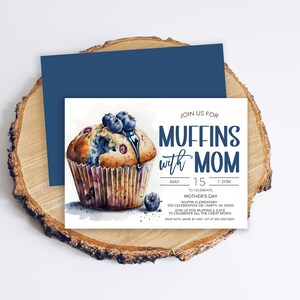 Muffins With Mom Invitation, Mother's Day Muffin Invite, Mother's ...
