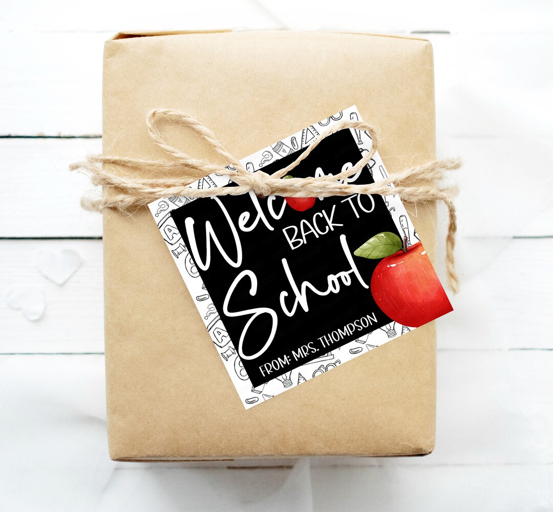 Back to School Gift Tag, Welcome Back to School, Gift for Teacher, Gift ...