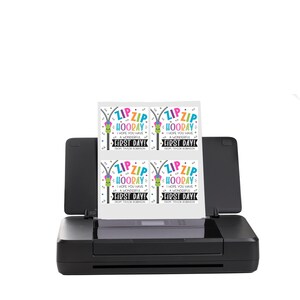 Back to School Zipper Gift Tags, Zip Zip Hooray It's the First Day ...