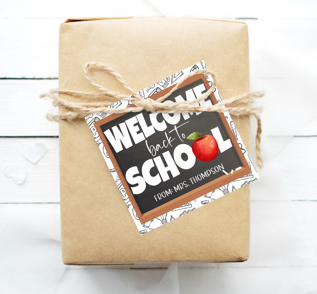 Welcome Back to School Gift Tag, Gift for Teachers Students Staff ...