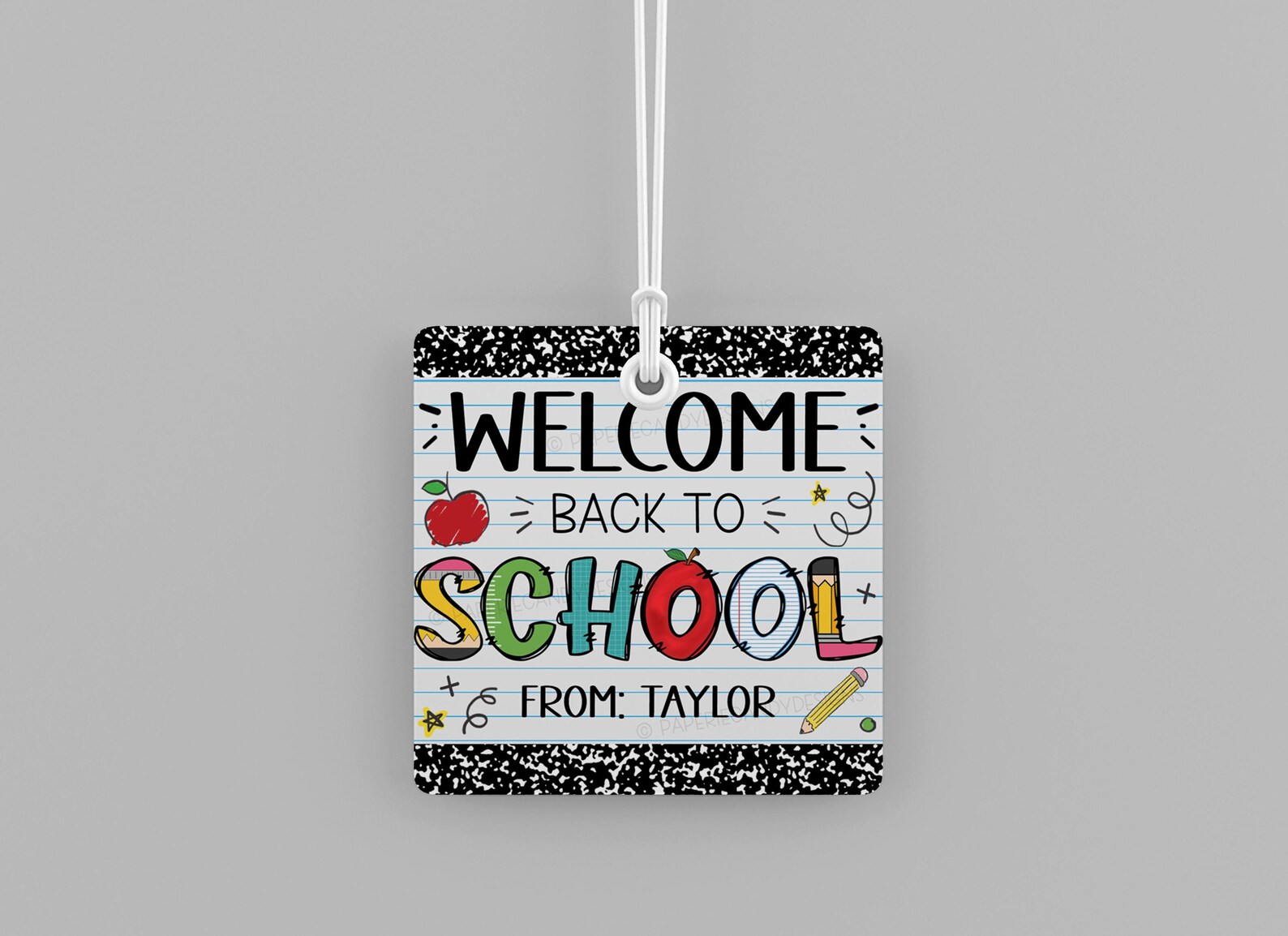 Welcome Back to School Gift Tag, First Day Label Favor, Gift for ...