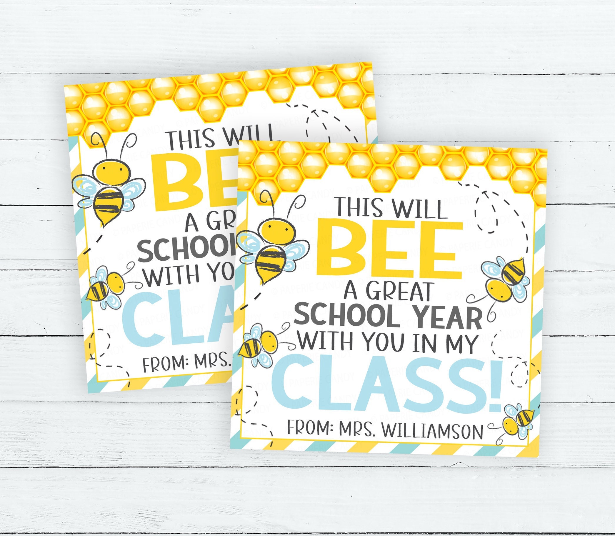 Bee Back to School Gift Tag First Day Going to Bee A Great - Etsy