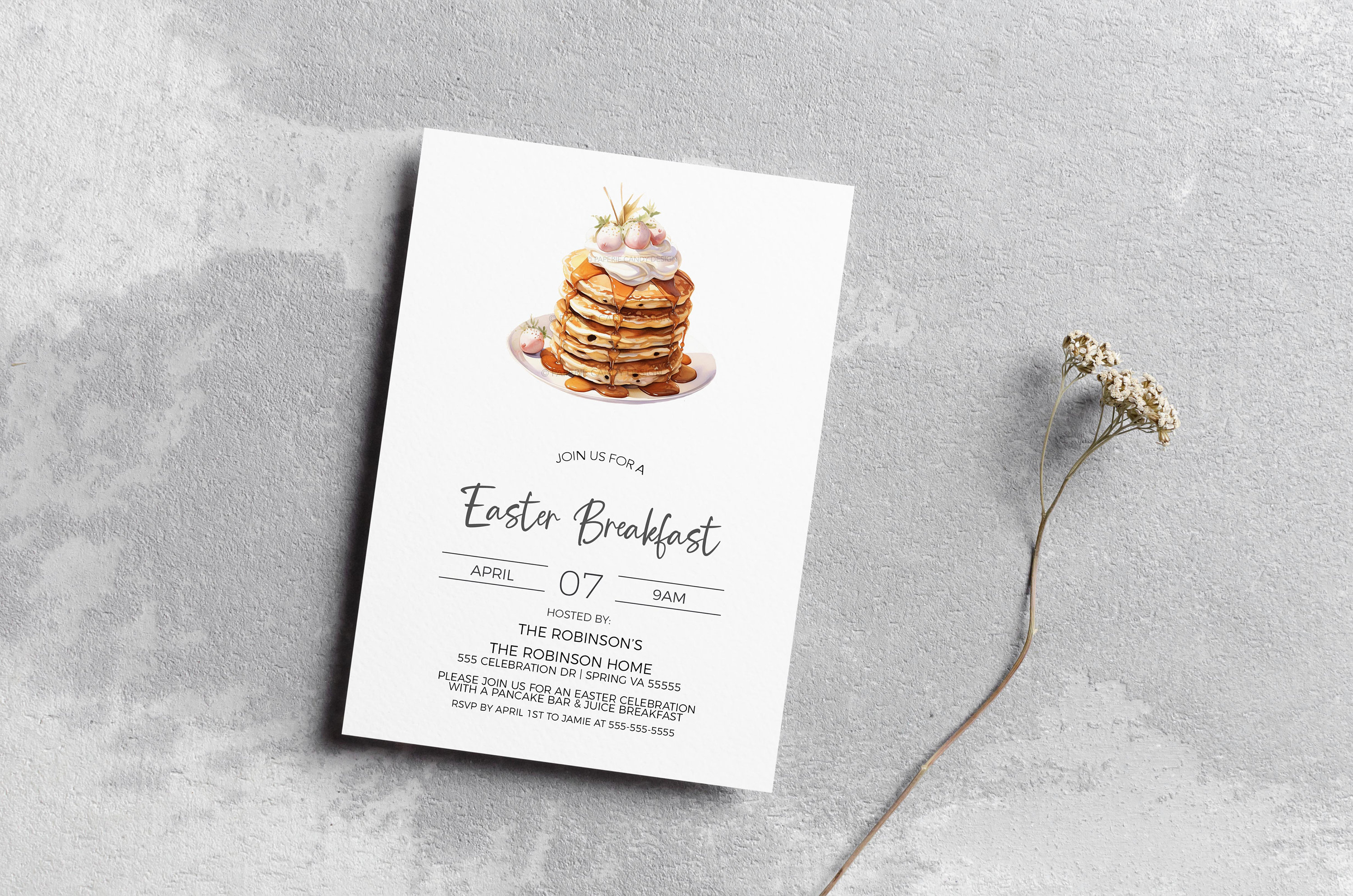 Easter Breakfast Invitation, Easter Breakfast Invite, Easter Birthday ...