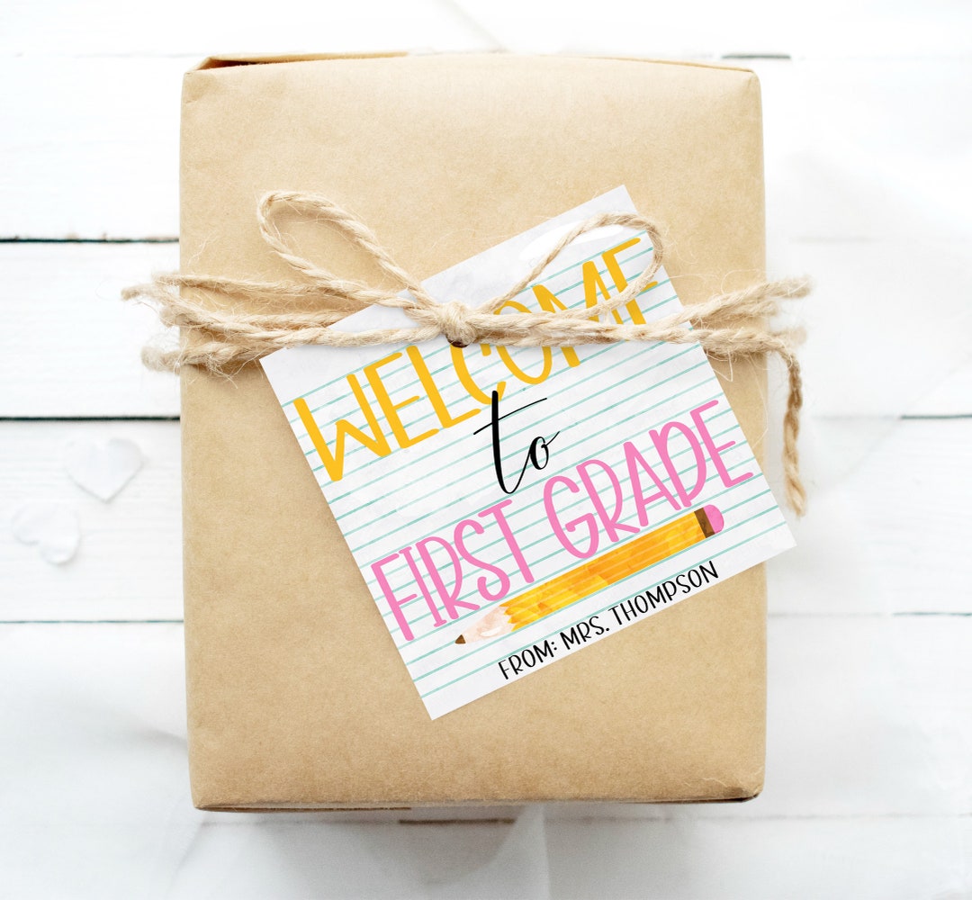 Welcome to First Grade Gift Tag, Gift for Students, Back to School, 1ST ...