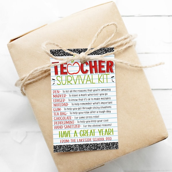 Teacher Survival Kit - Etsy