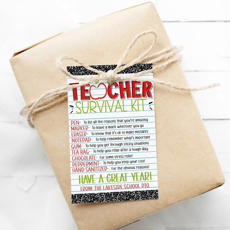 Teacher Survival Kit - Etsy