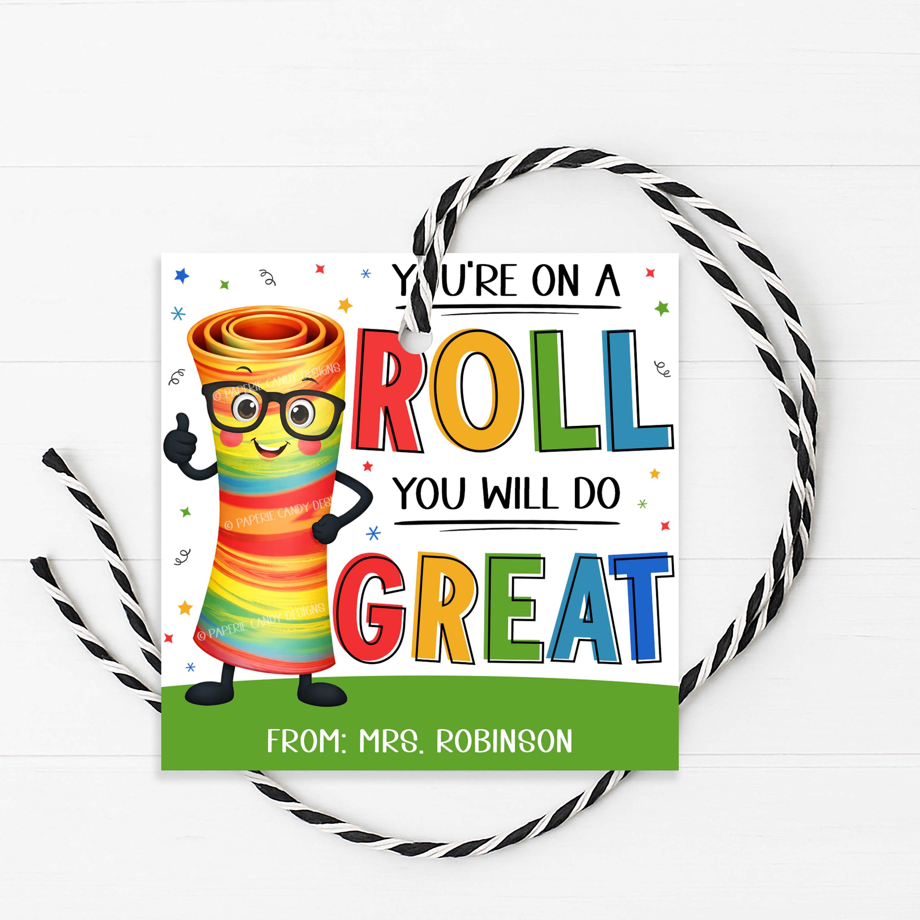 Fruit Roll Gift Tag, Fruit Leather Snack Roll Ups Label, Fruit Roll up ...