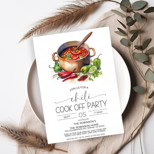 Chili Cook Off - Etsy
