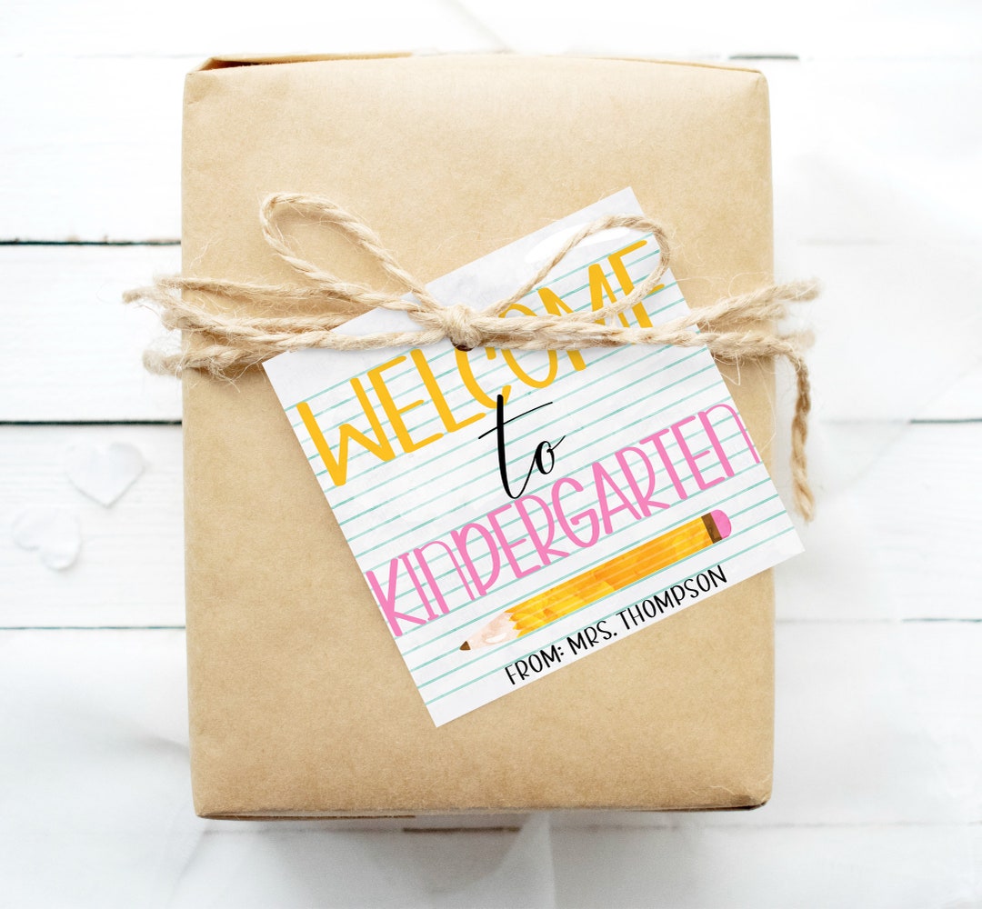 Welcome to Kindergarten Gift Tag, Gift for Students, Back to School ...
