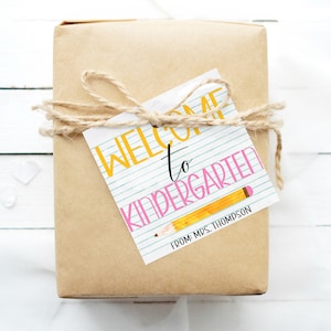 Welcome to Kindergarten Gift Tag, Gift for Students, Back to School ...