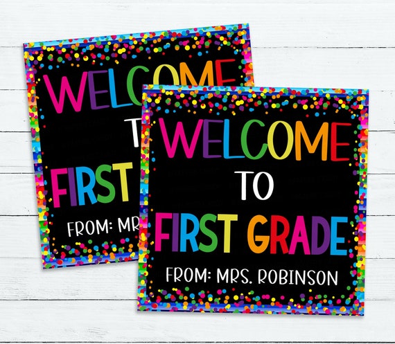 Welcome To First Grade Gift Tag, Gift For Students, Back To School, 1ST ...