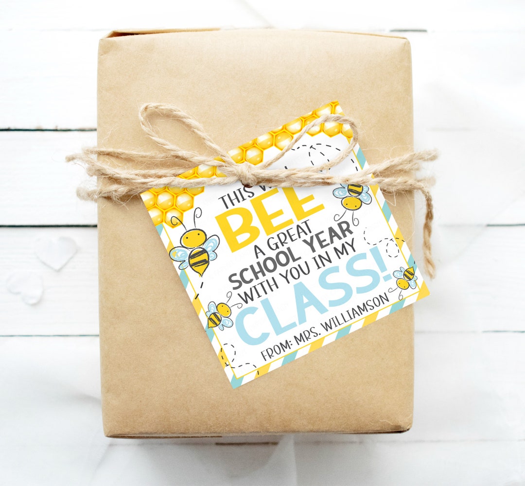 Bee Back to School Gift Tag, First Day, Going to Bee A Great School ...