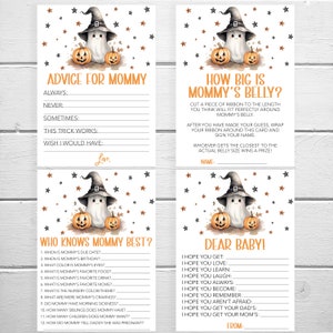 Halloween Baby Shower Games, 20 Printable Baby Shower Game, A Little ...