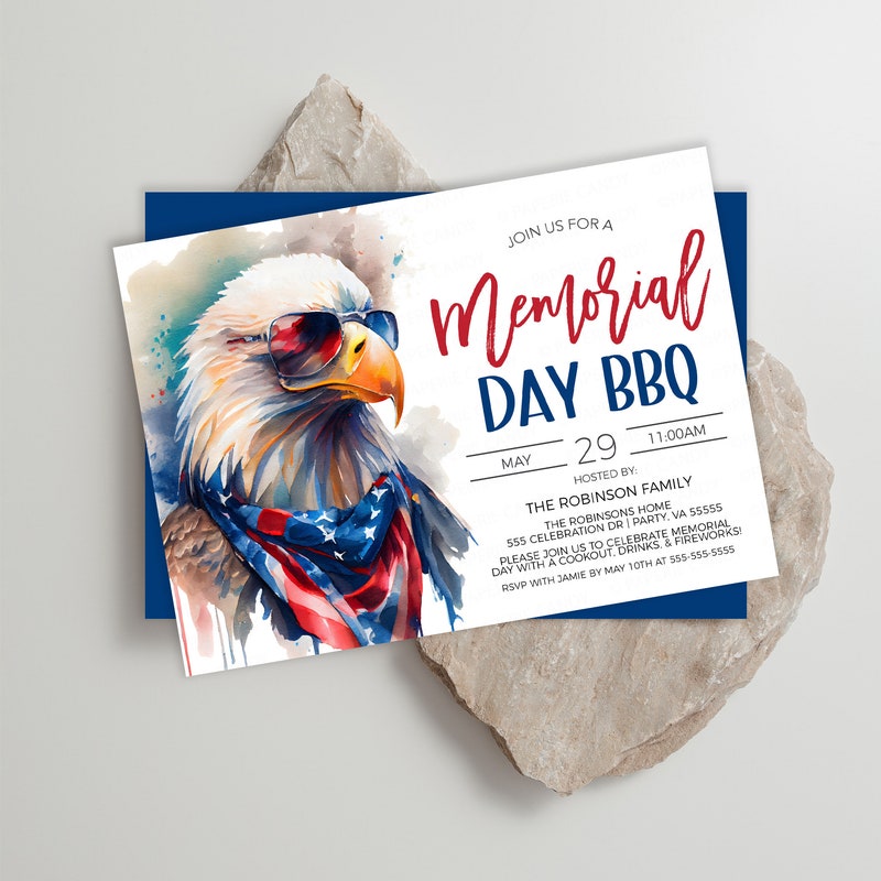 Memorial Invite - Etsy