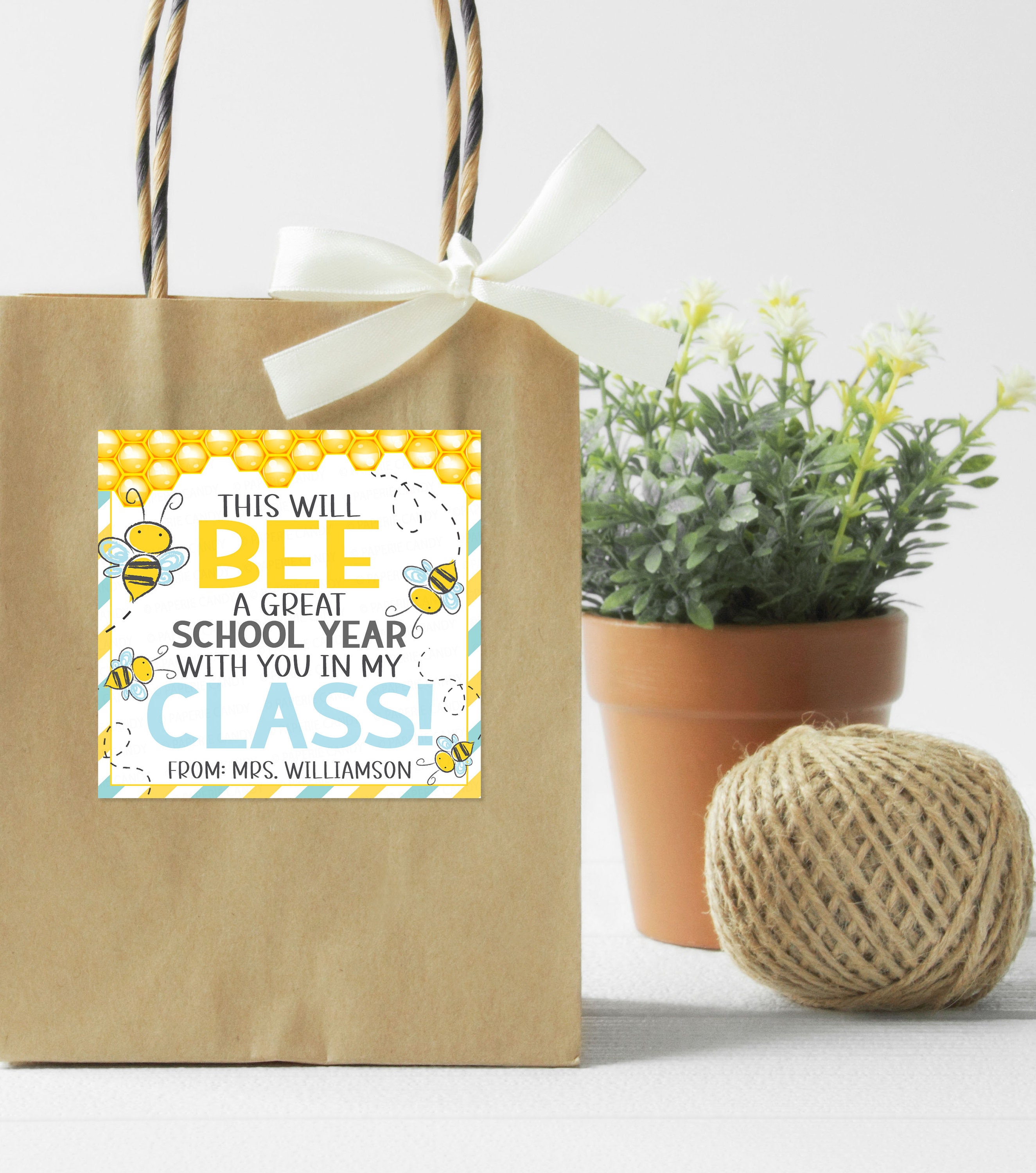 Bee Back to School Gift Tag First Day Going to Bee A Great - Etsy