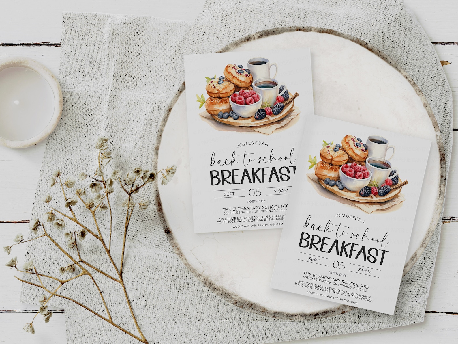 Back to School Breakfast Invitation Welcome Back Breakfast - Etsy