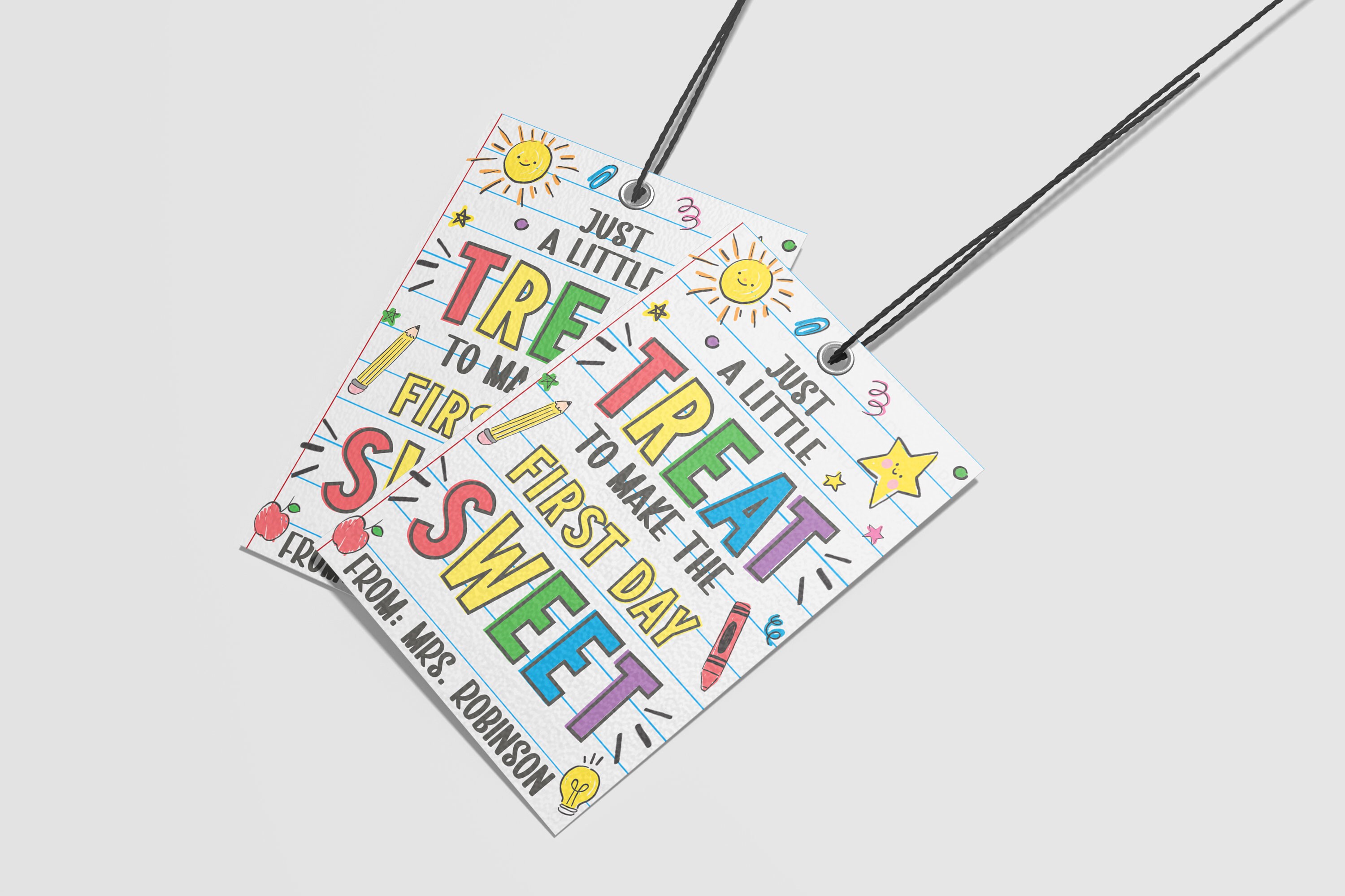 Back to School Gift Tags Just A Little Treat to Make the - Etsy