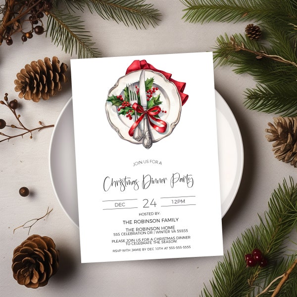 Employee Holiday Lunch Invite - Etsy