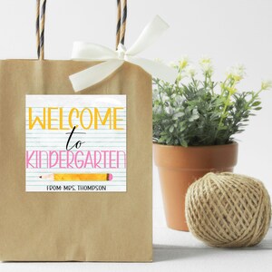 Welcome to Kindergarten Gift Tag, Gift for Students, Back to School ...