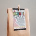 Back to School Survival Kit Gift Tag, Welcome Back First Day, Gift for ...