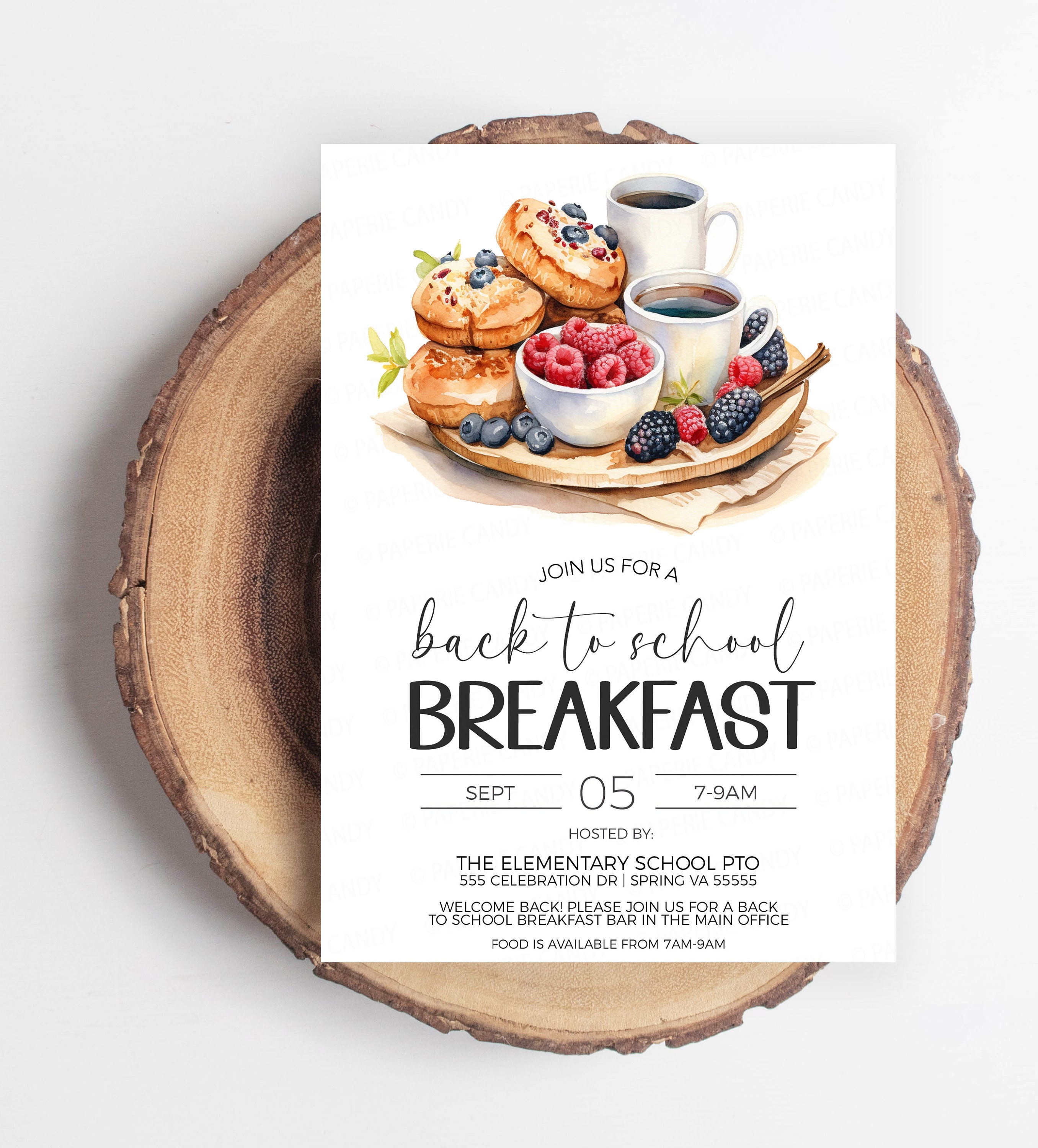 Back to School Breakfast Invitation Welcome Back Breakfast - Etsy