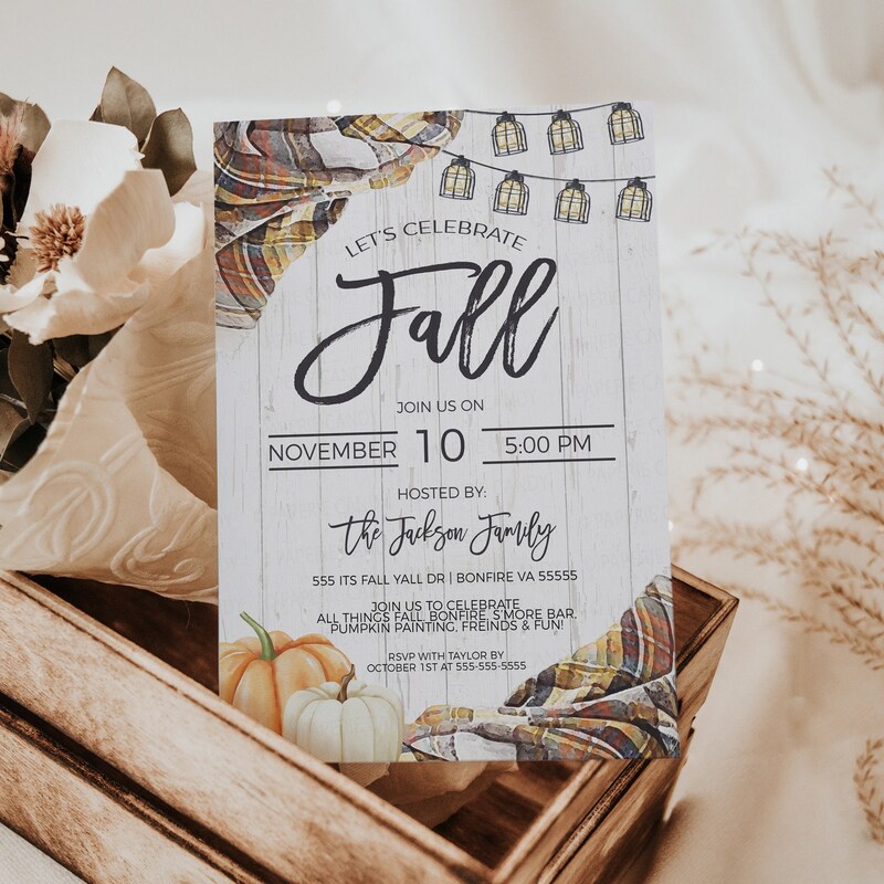 Fall Invitations - Etsy