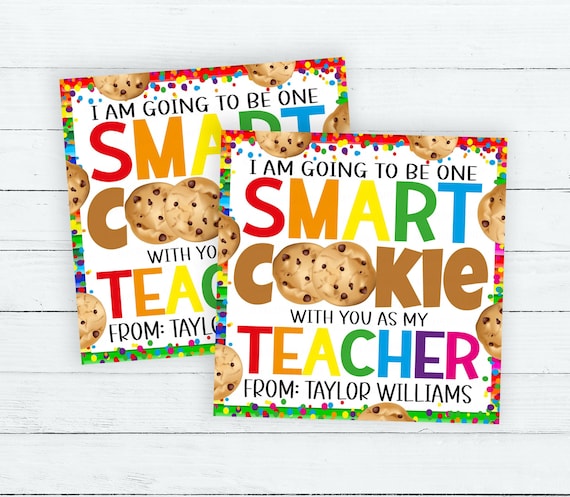 Back to School Cookie Gift Tags Going to Be One Smart Cookie - Etsy