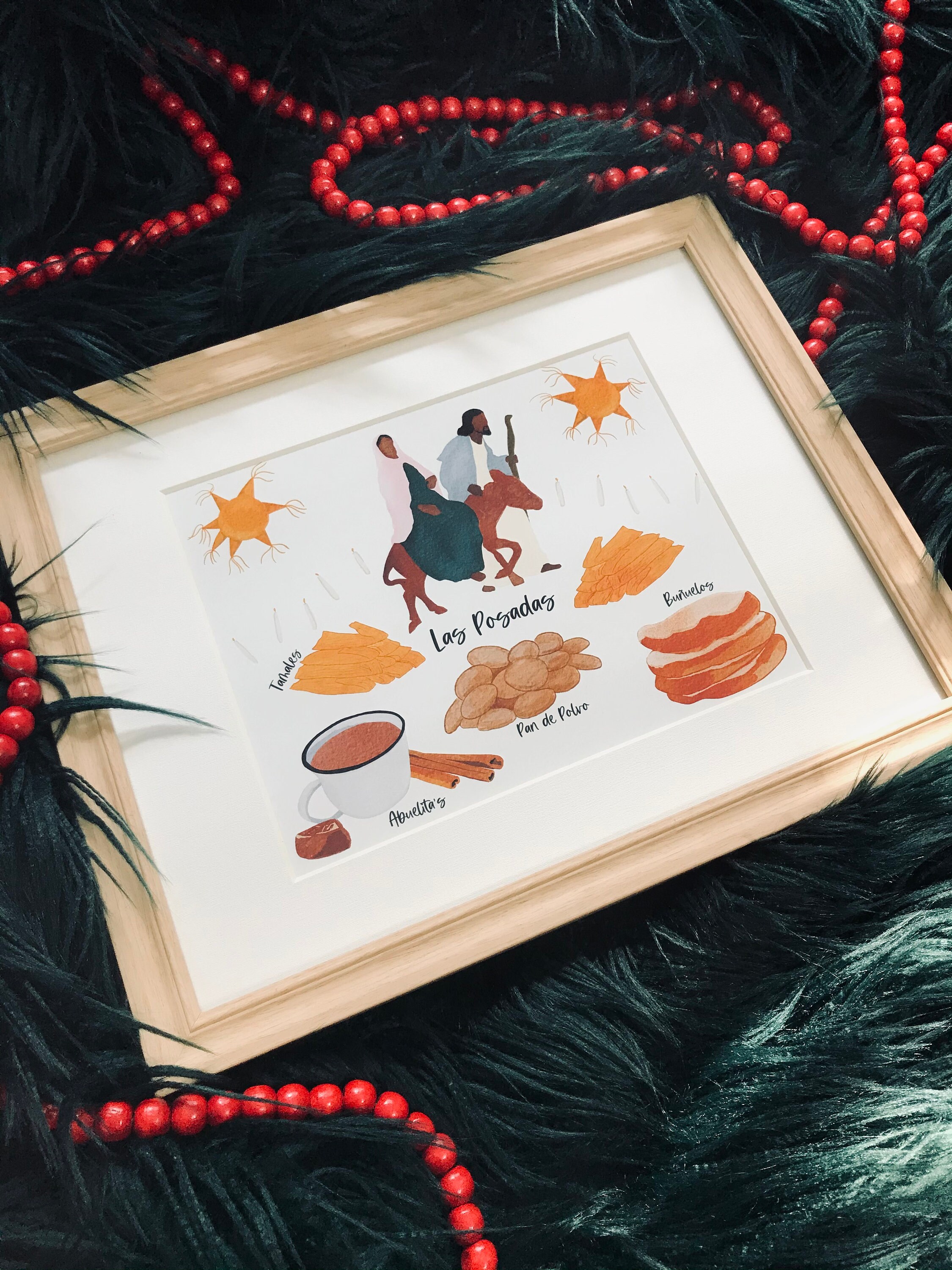 Christmas Print - Las Posadas - Feliz Navidad Art - Latinx - Mexican ...
