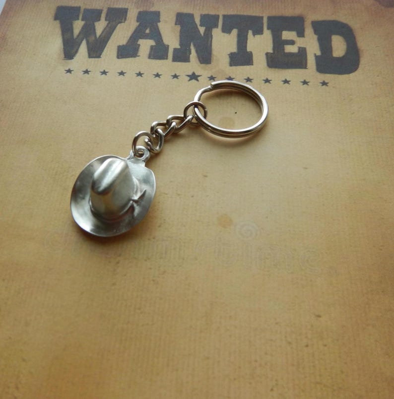Western Cowboy Hat Keychain - Etsy