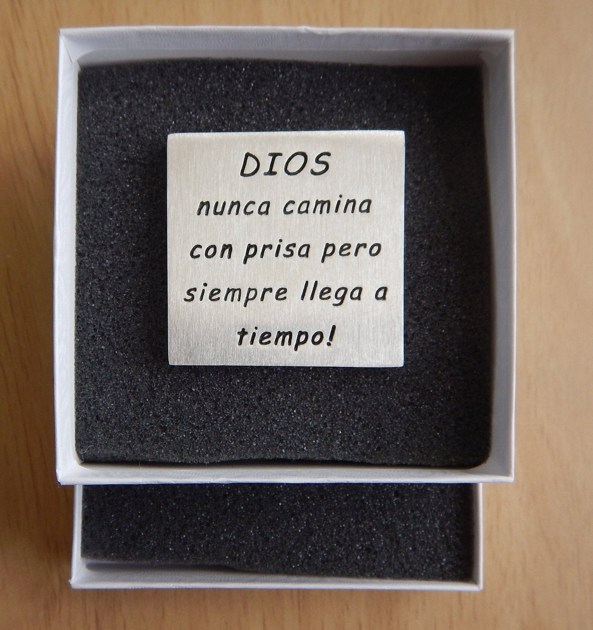 Pewter Paperweight English Spanish 2 Sided Quote - Etsy