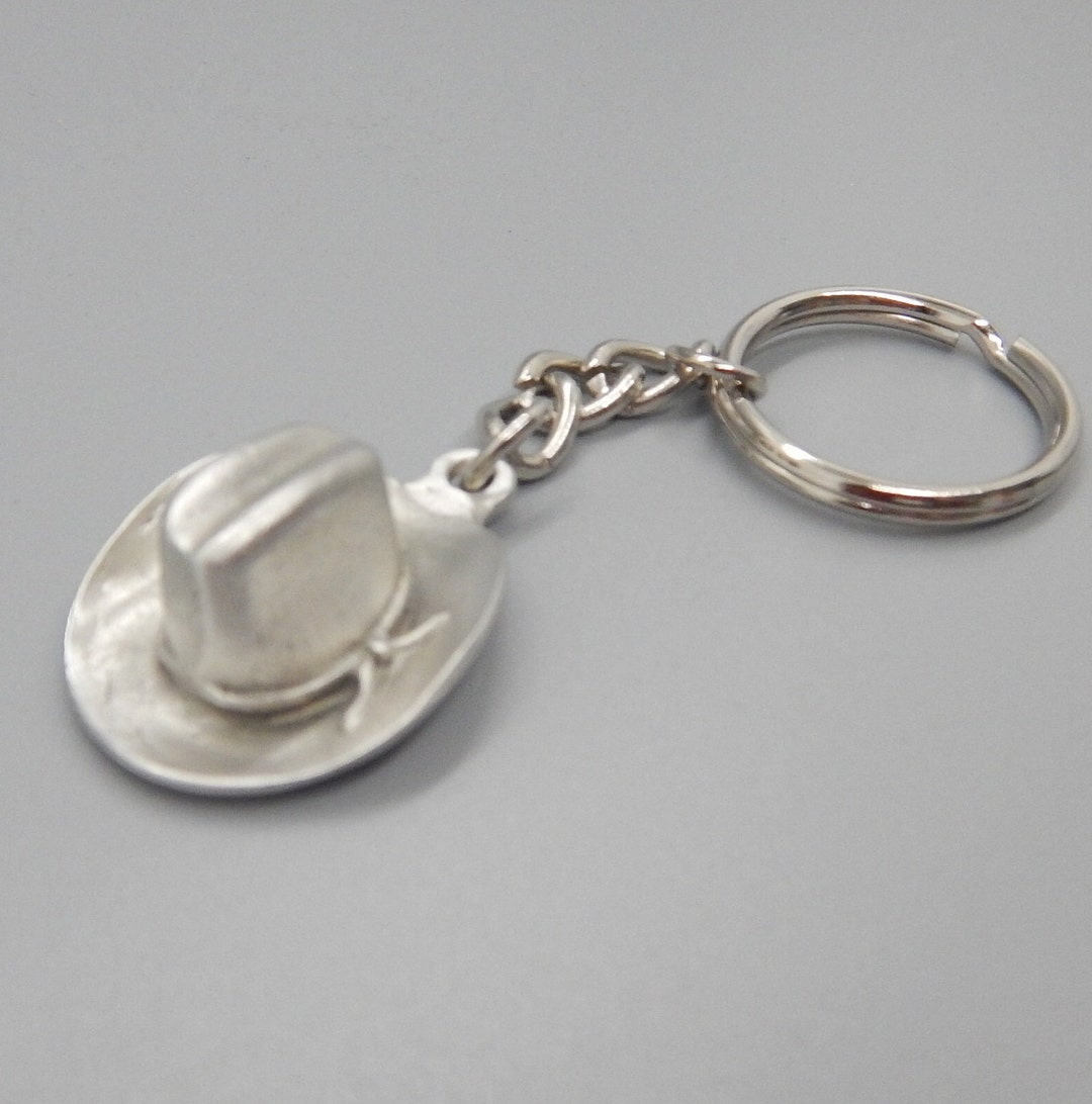 Western Cowboy Hat Keychain - Etsy