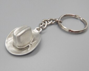 Western Cowboy Leather Key Fob / Keychain - Etsy