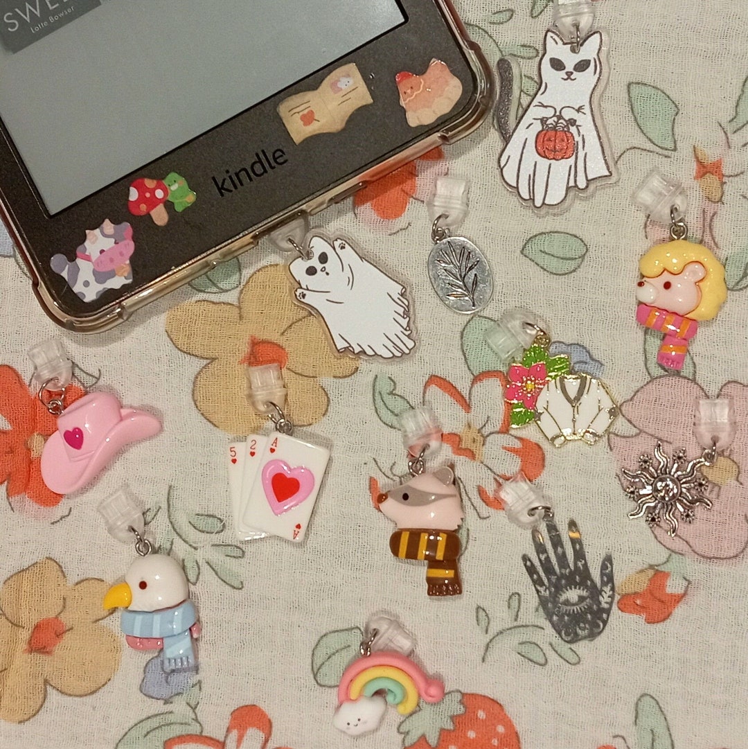 Dust Plug Charms, Kindle, Phone, Bookish, Gift, Present, Wizards ...