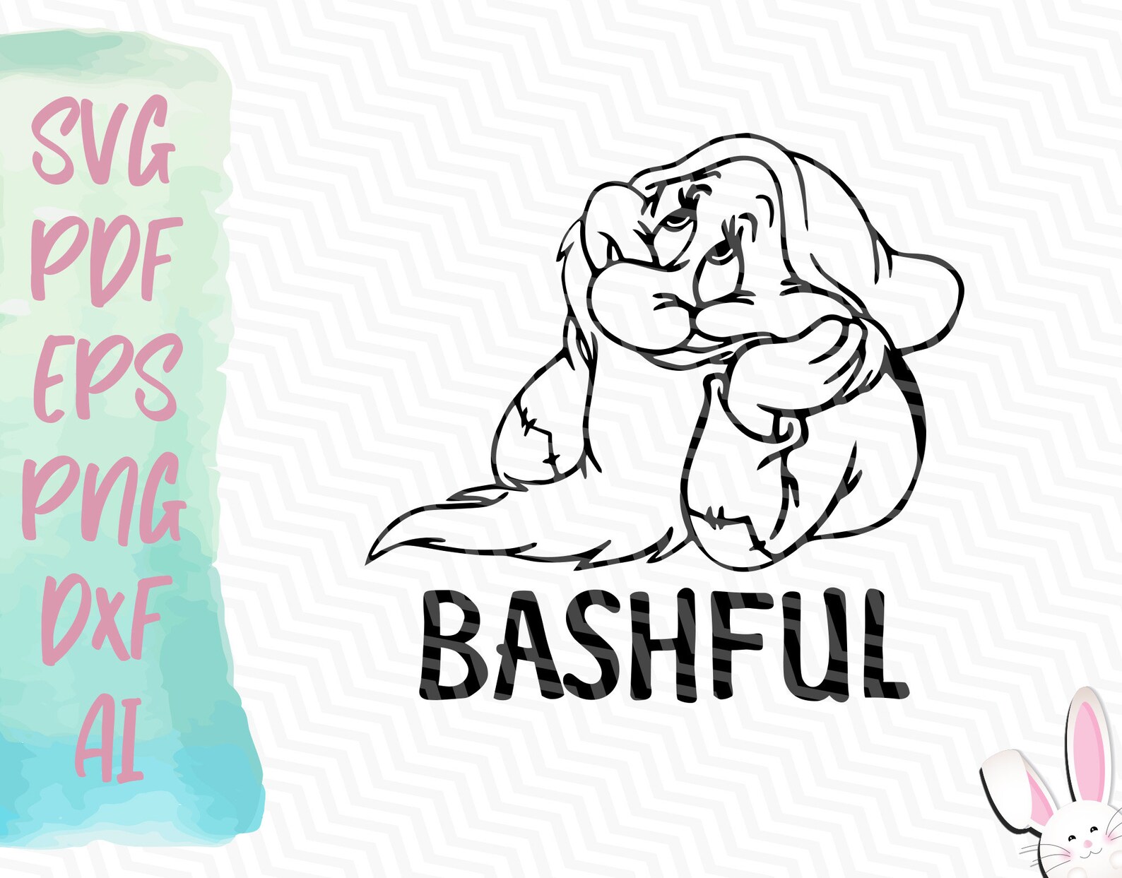 Seven Dwarfs Bashful SVG Instant Download Svg Pdf Eps - Etsy UK