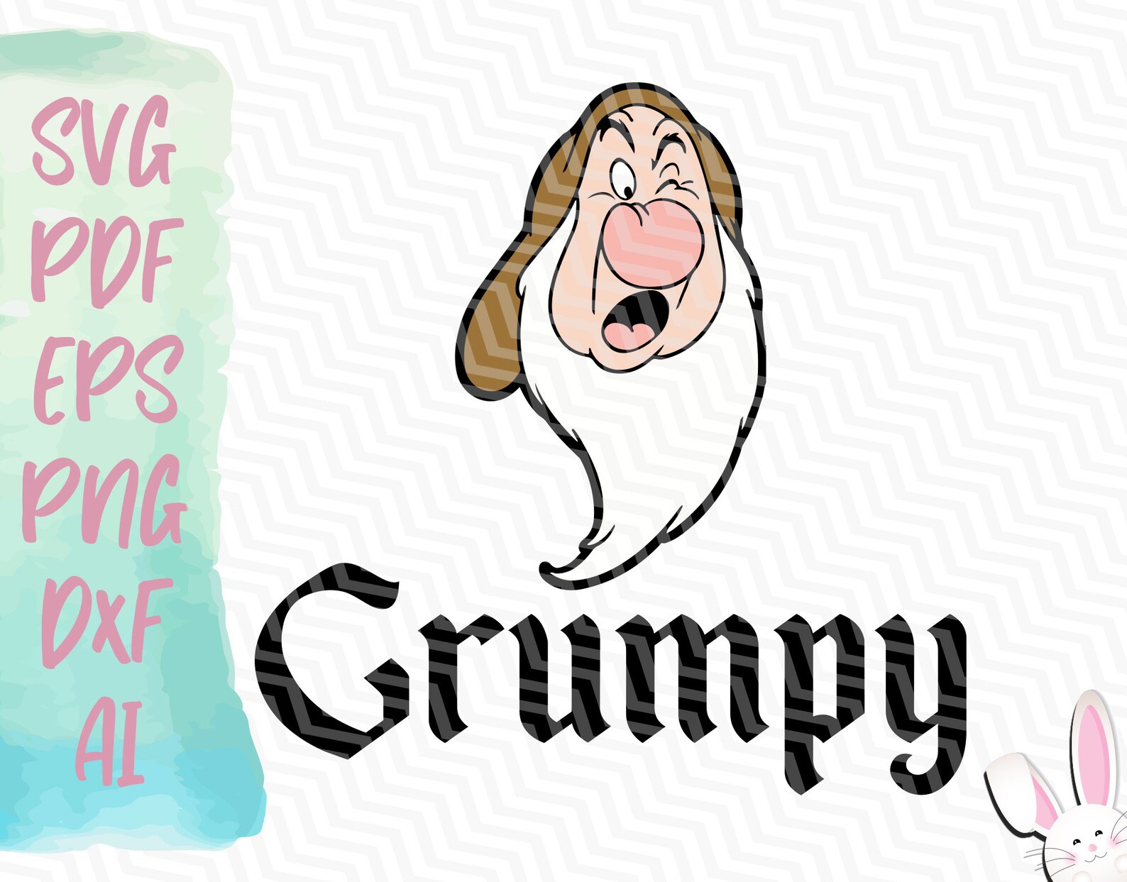 Seven Dwarfs Grumpy SVG Instant Download Svg Pdf Eps Png - Etsy