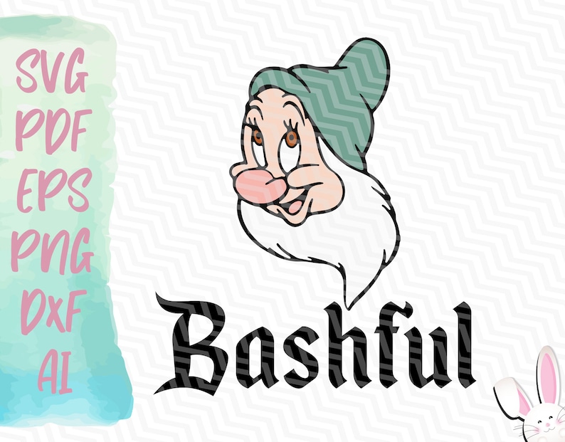 Seven Dwarfs Bashful SVG Instant Download Svg Pdf Eps | Etsy