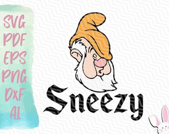 Seven Dwarfs Bashful SVG Instant Download Svg Pdf Eps | Etsy