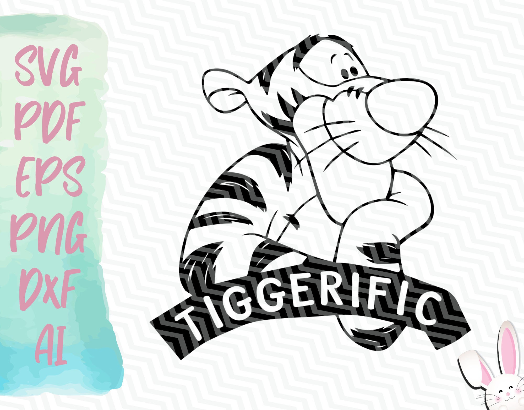 Tigger TIGGERIFIC SVG Instant Download Design Winnie Pooh | Etsy