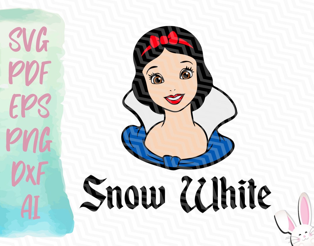 Snow White SVG Instant Download Svg Pdf Eps Png Dxf Ai 7 Dwarfs Design ...