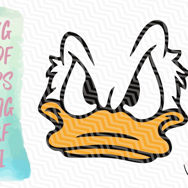 Donald Duck Svg - Etsy