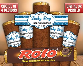 It's a Boy Rollo Candy Wrappers - Etsy