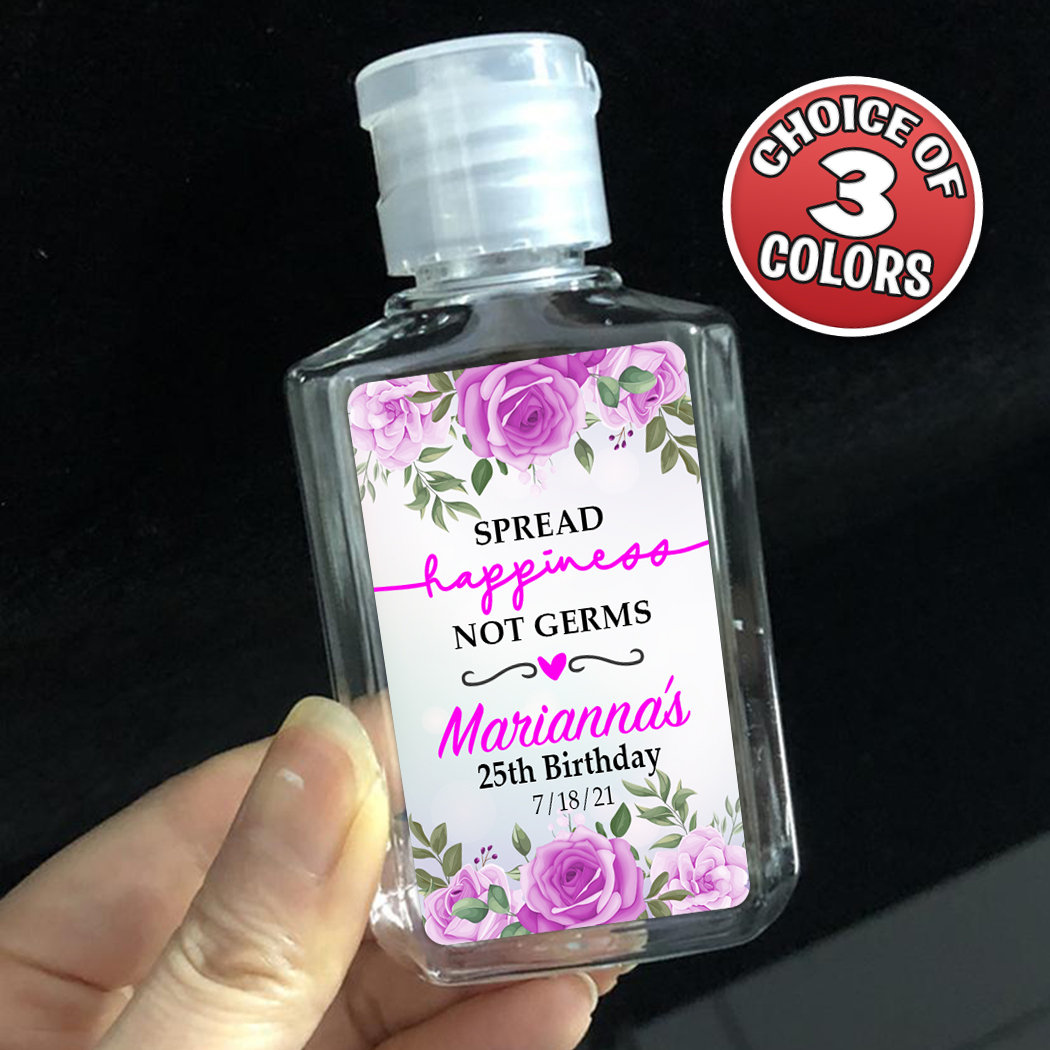 Hand Sanitizer Labels for Birthday Favors Personalized - Etsy