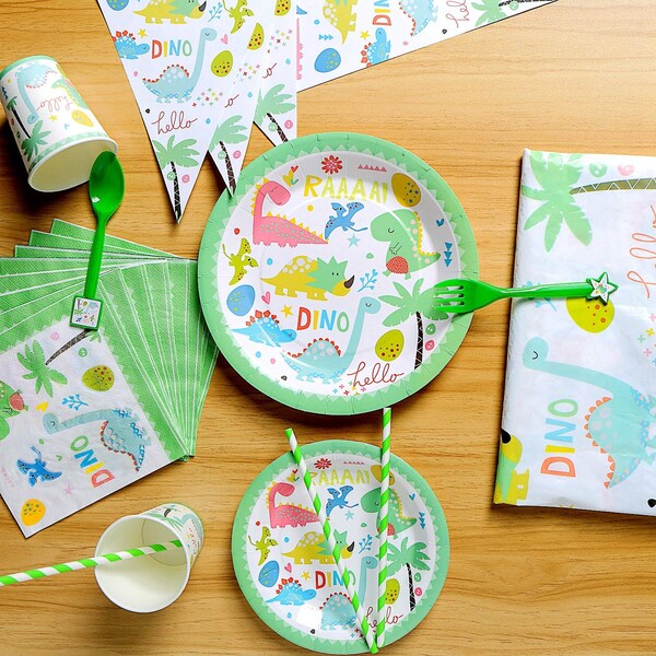 Girl Dinosaur Birthday Decorations - Etsy