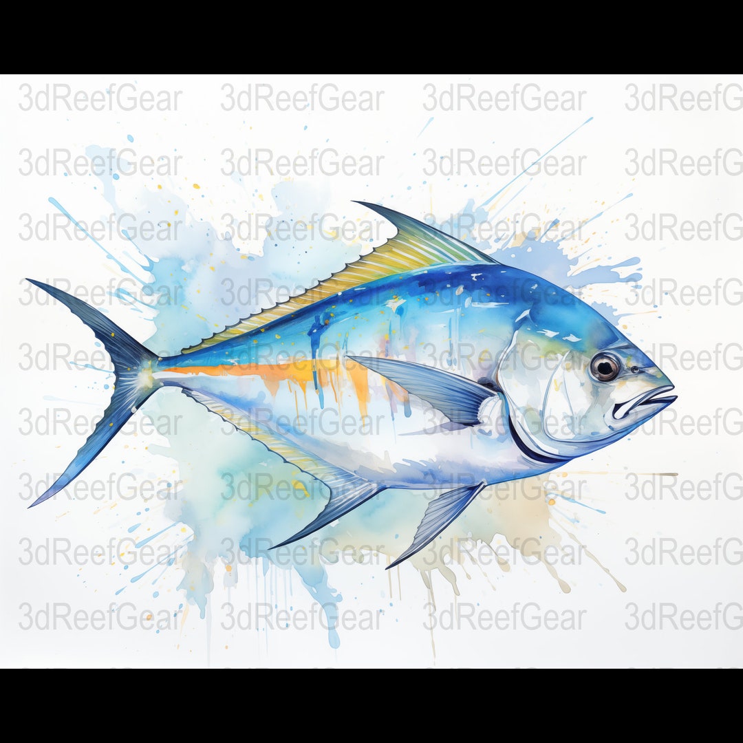 Pompano Watercolor - Digital Download - Etsy