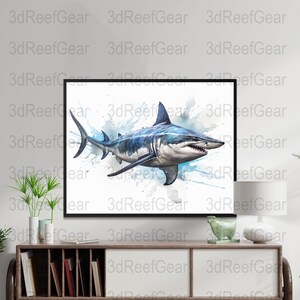 Mako Shark Watercolor - Digital Download - Etsy