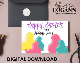 DIGITAL DOWNLOAD Easter Tweets for My Favorite Peeps - Etsy
