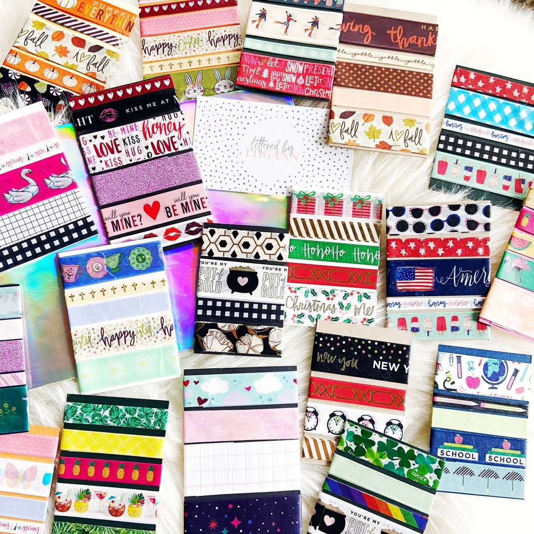 Washi Tape Sample Sets | Washi Samples | Washi Tapes - Etsy