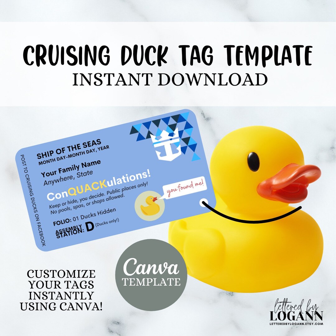 Cruising Ducks Tag Template Traveling Ducks Labels Duck Hunting Label ...